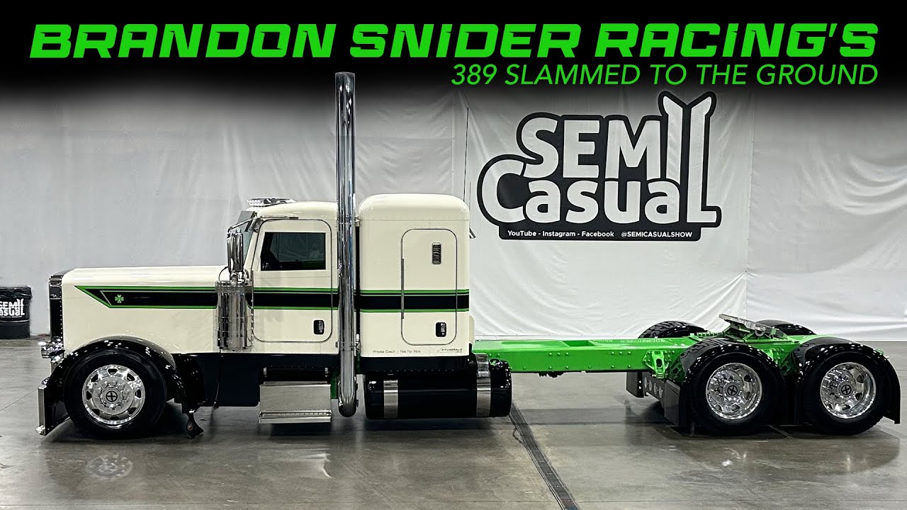 Slammed Custom Peterbilt 389 - YouTube