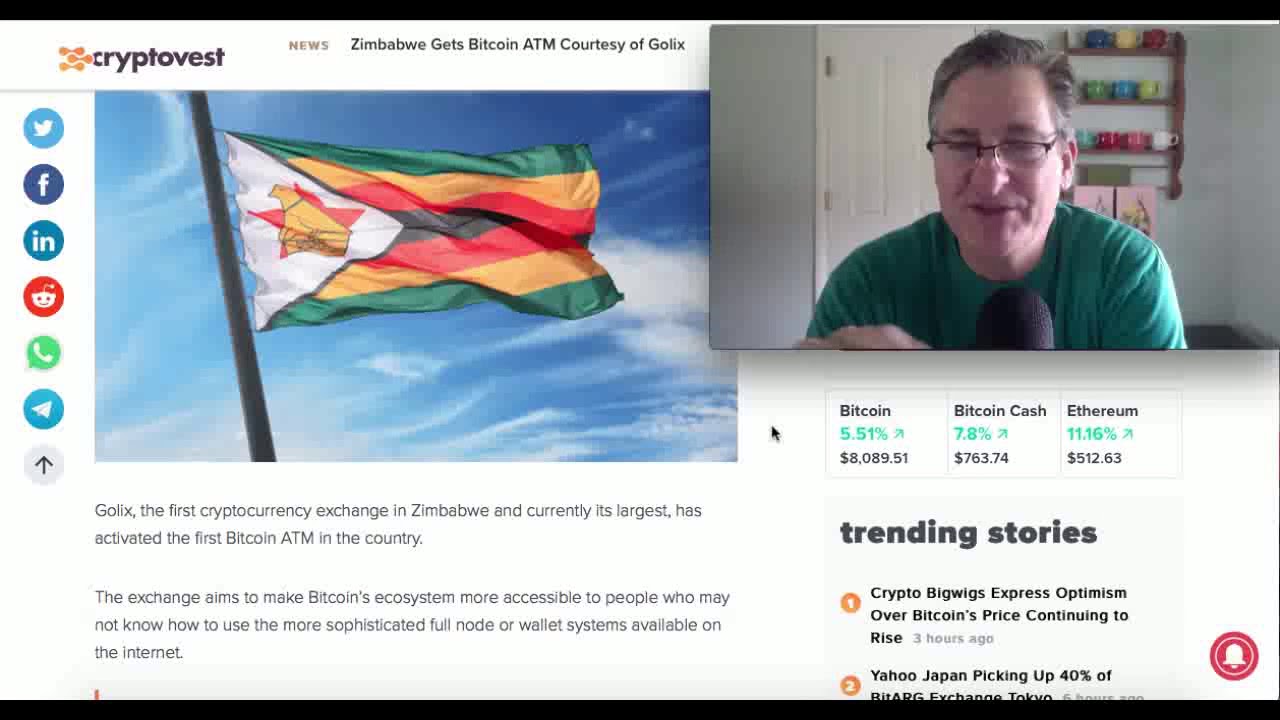 Zimbabwe Gets First Bitcoin ATM - YouTube