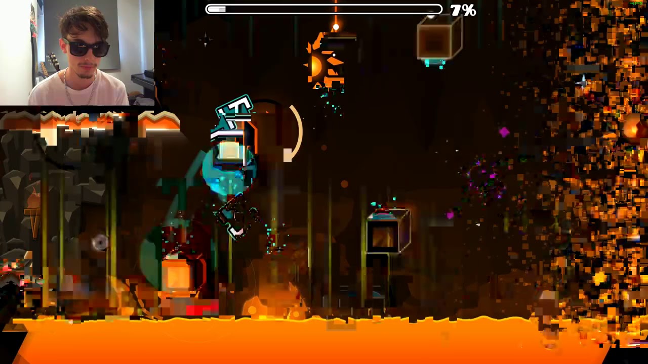 FIRE LEVEL COMPLETE - Geometry Dash #247 - YouTube