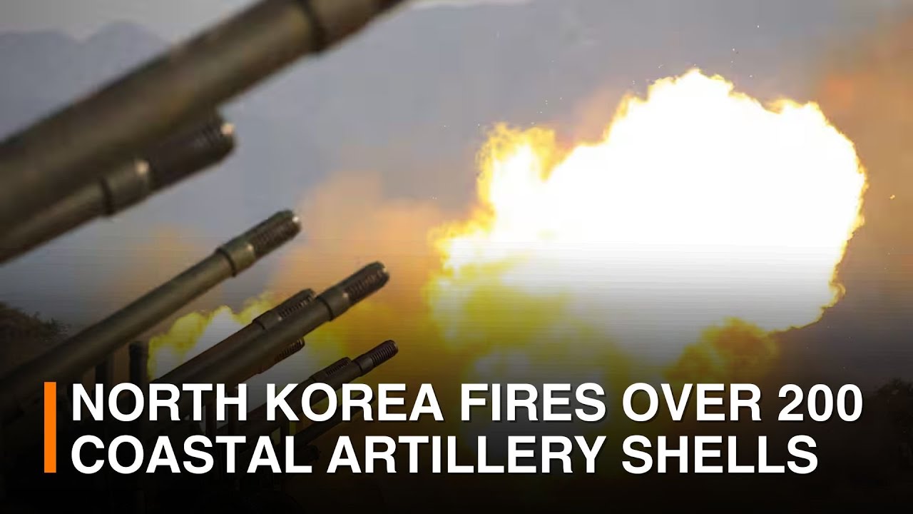 North Korea fires over 200 coastal artillery shells | DD India - YouTube