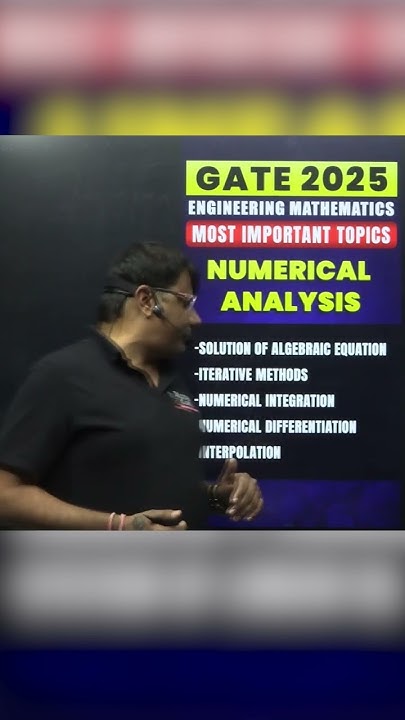 GATE 2025 Engineering Mathematics Important Topics! 🎯 - YouTube