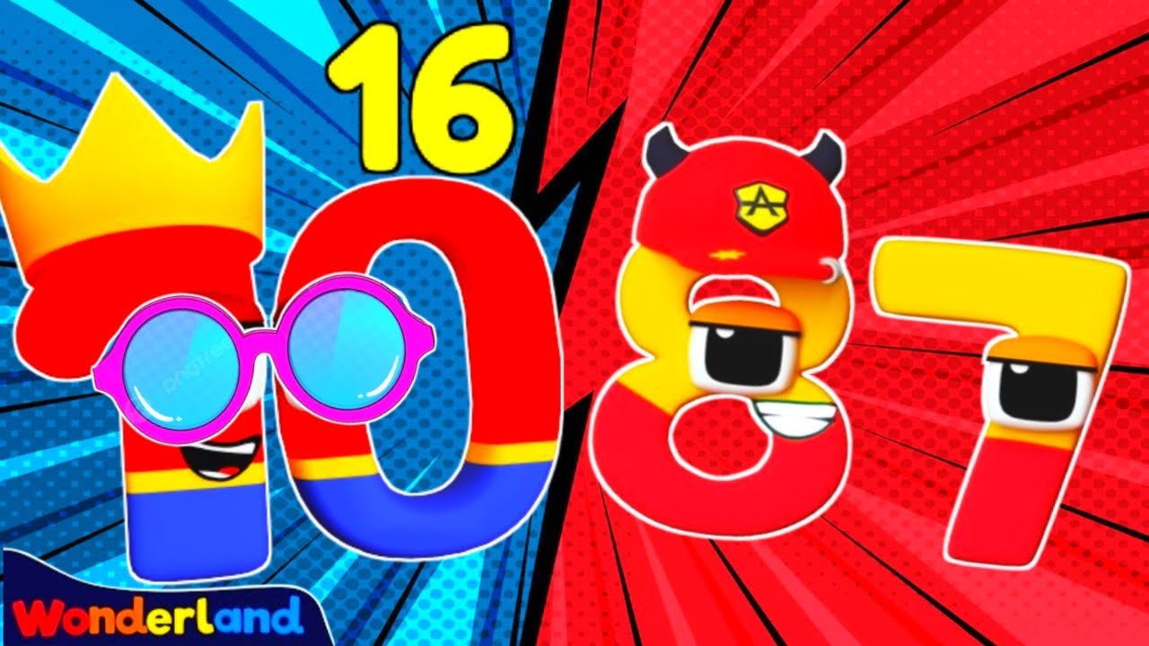 Wonderland Numberblocks: Addition Learn to count | BIG NUMBERS - YouTube