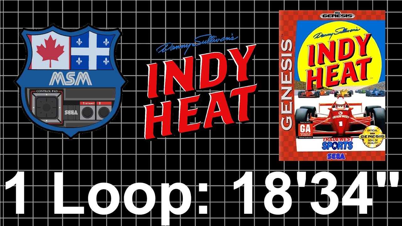 Danny Sullivan's Indy Heat [GEN 1991] 1-Loop [18'34"] WR🥇 | SEGA ...