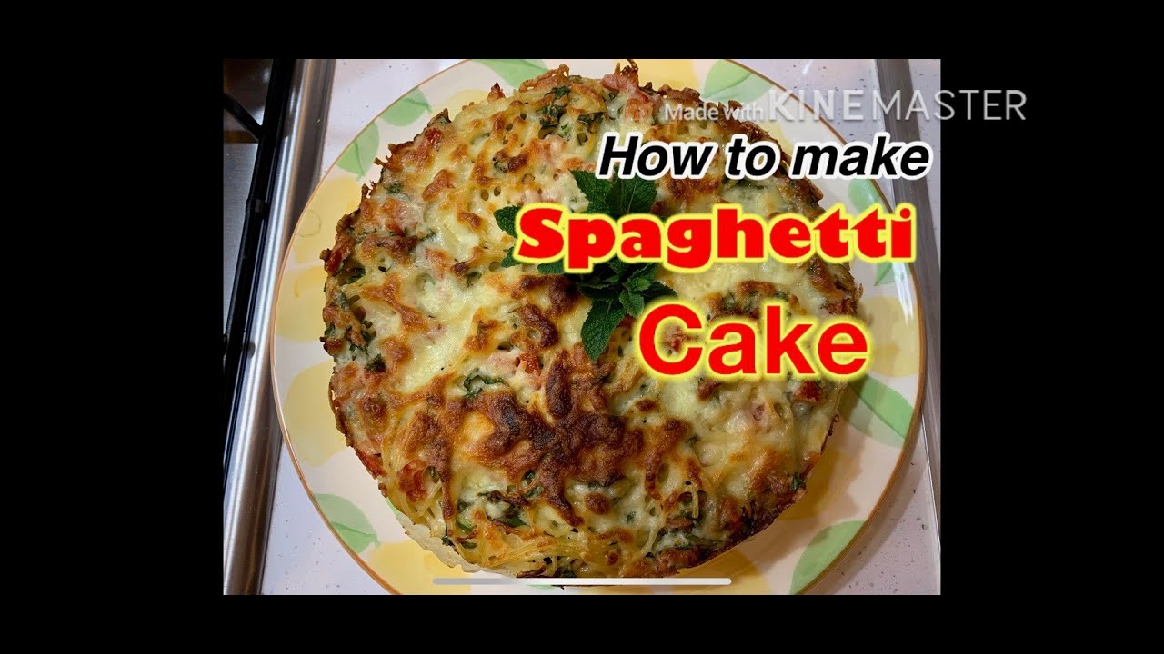 How to make spaghetti cake - YouTube