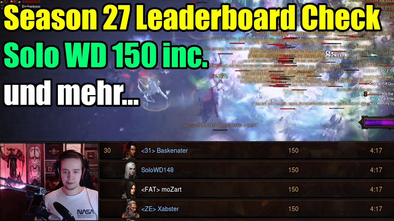 Season 27 | Leaderboard Check | Solo WD 150 inc. | und mehr... - YouTube