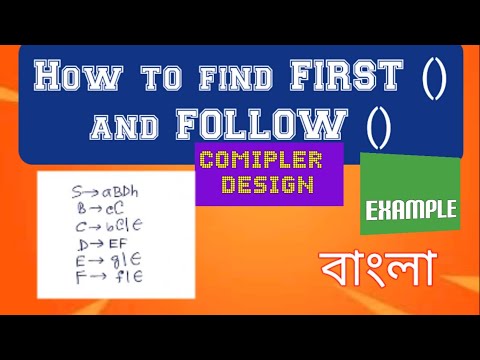 How to Calculate First() and follow() in Compiler Design| Example - YouTube