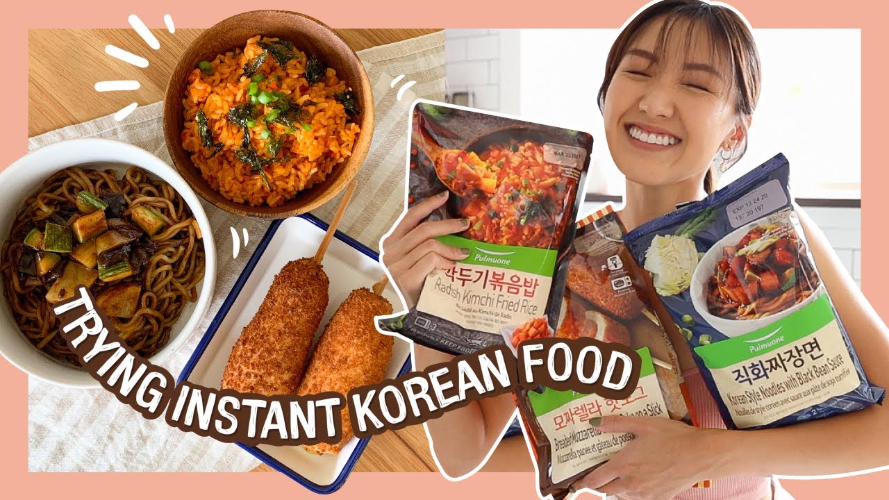 🍢 Trying Korean Instant Food 🍜 - YouTube