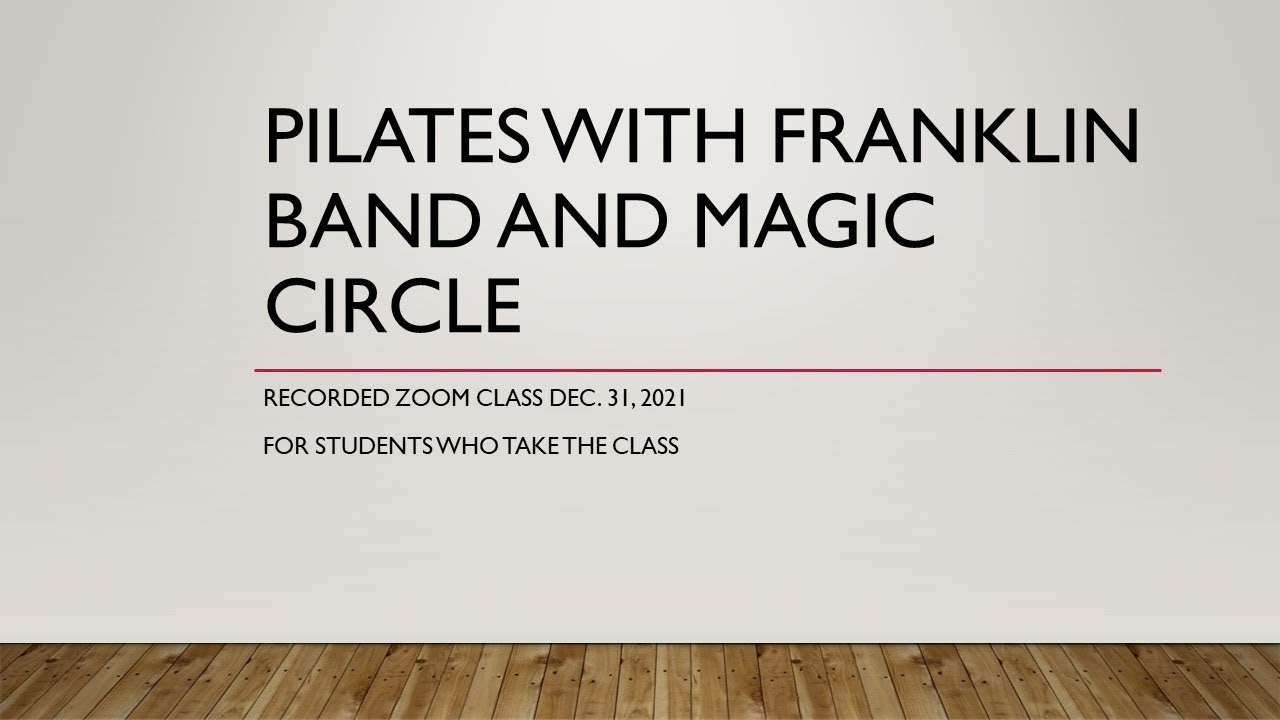 Pilates with Band and Circle - YouTube
