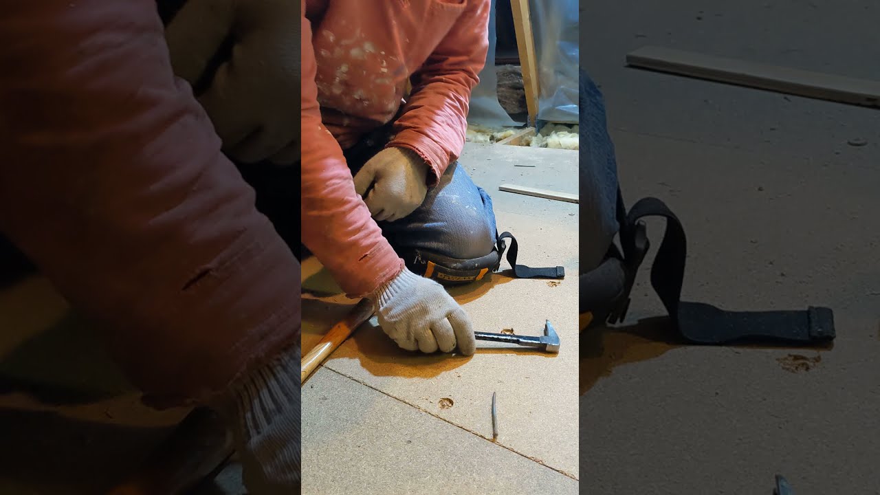 How to remove a nail from chipboard floor in under 30 seconds - YouTube