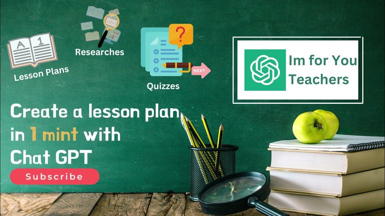 Chat GPT for Teachers | Create lesson plans | Researches - YouTube