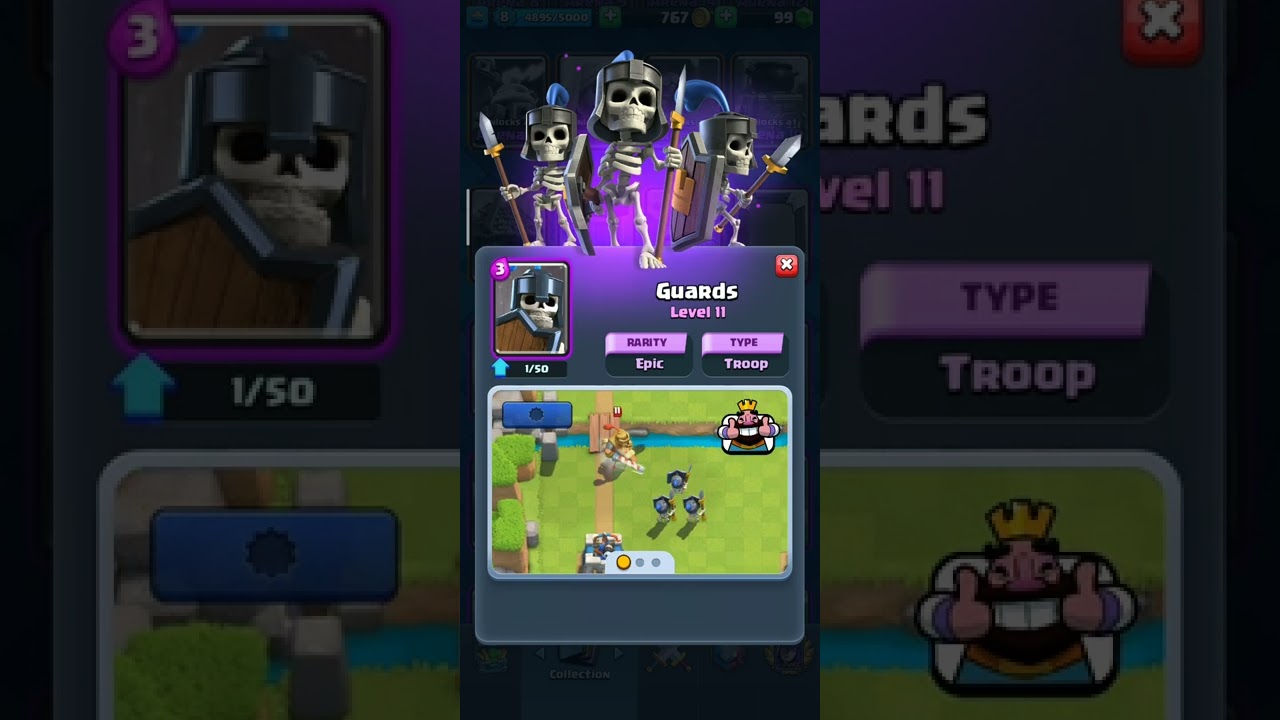 clash royale guards.subcribe chanale thanks - YouTube