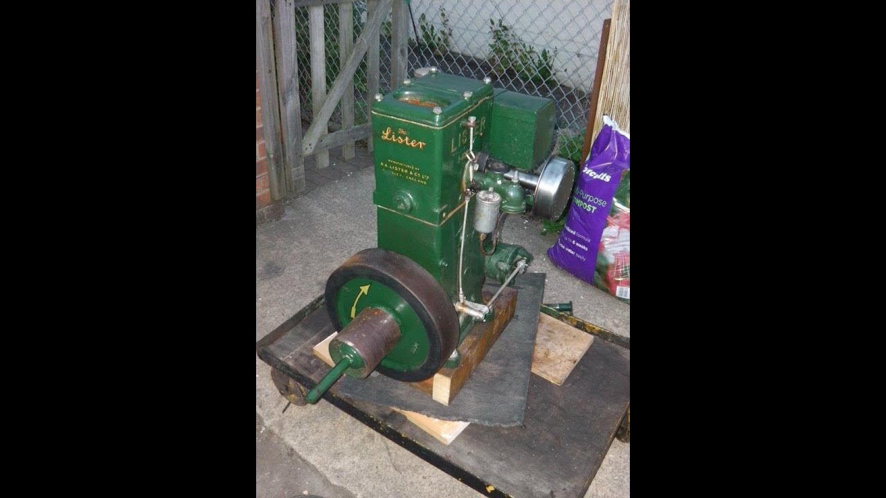 Lister D type 2hp - YouTube