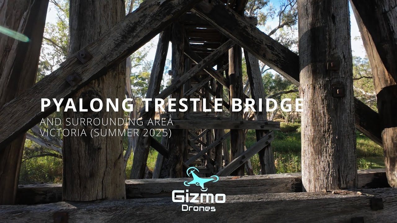 Pyalong Trestle Bridge and Surrounding Countryside - Victoria ...