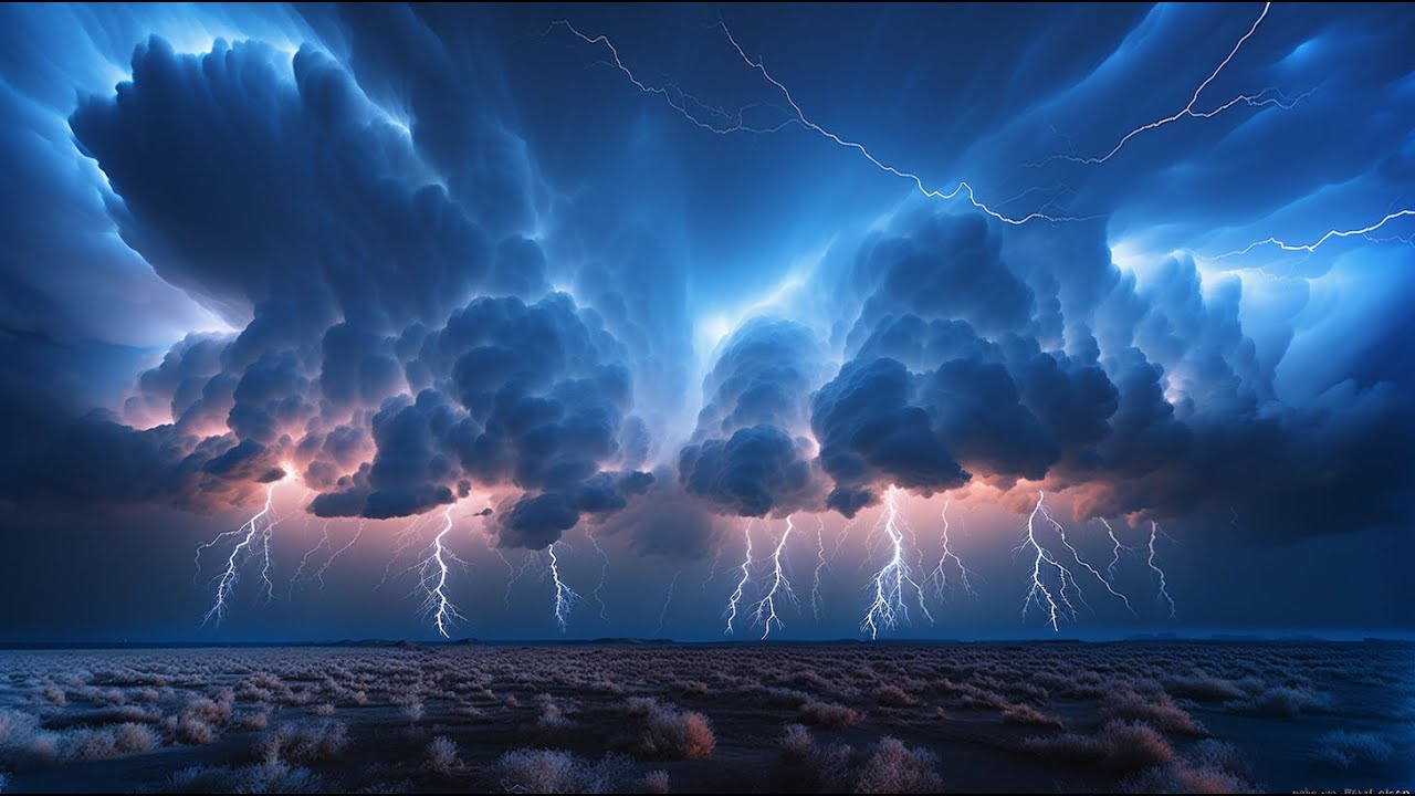 ⚡Epic Thunder & Rain with Lightning Strikes ⚡ Heavy Rain, Very Intense ...
