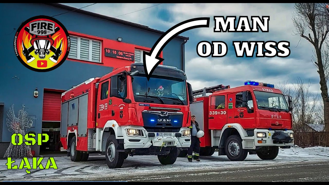 PIĘKNY MAN OD WISS! WOZY BOJOWE I ICH WYPOSAŻENIE - OSP ŁĄKA 2024 - YouTube