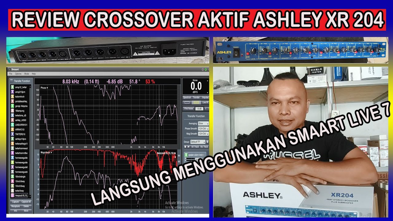 REVIEW CROSSOVER AKTIF ASHLEY XR 204 4 WAY LANGSUNG MENGGUNAKAN SMAART ...