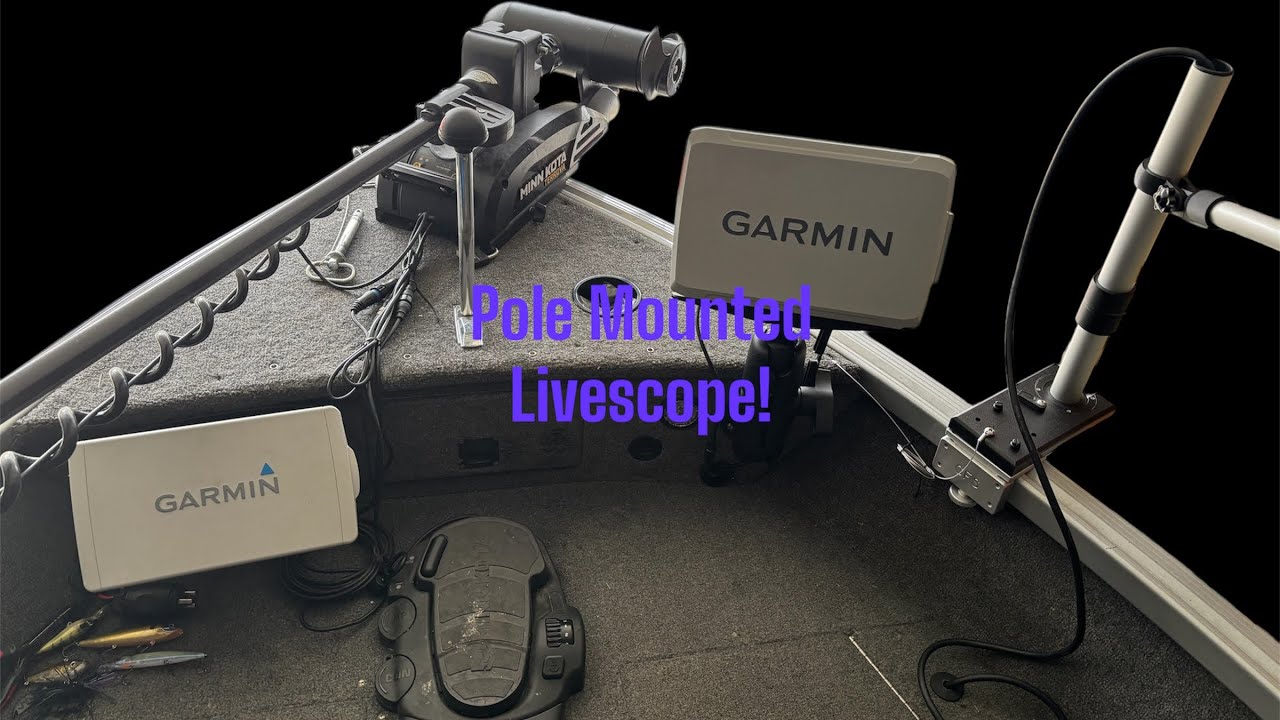 Garmin Livescope with A Fishing Specialties Pole Mount: First Look!! - YouTube