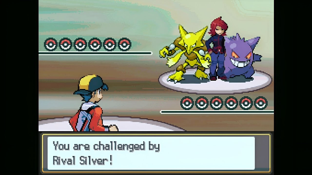 Pokemon Sterling Silver - Rival Silver @ Goldenrod Underground - YouTube
