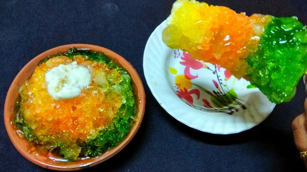 Baraf Ka Gola | Chuski Recipe | Crushed Ice Cream Recipe | बर्फ का गोला ...