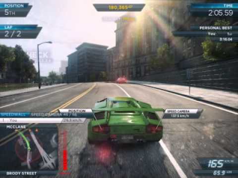 NFS13 need for speed most wanted gameplay - YouTube