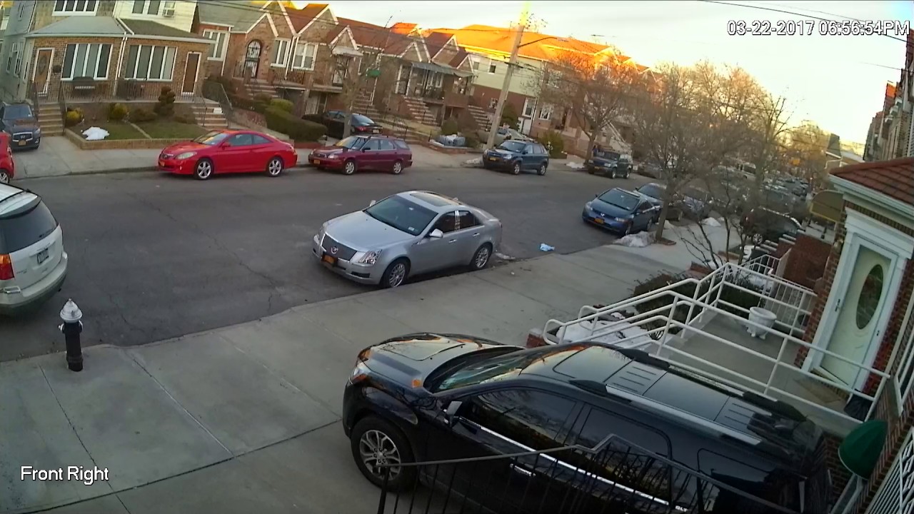 3-22-2017 Car Hits Fire Hydrant trying to park 2of2 - YouTube