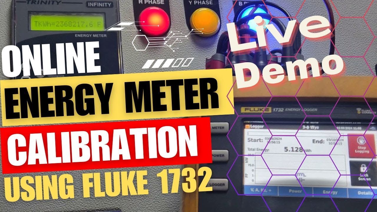 Online Energy Meter Calibration II Using Fluke1732 II #calibration # ...