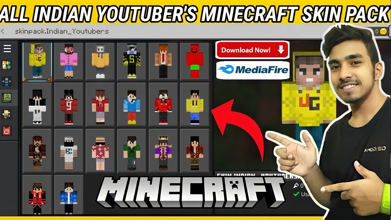All Indian Minecraft YouTubers Skin In Minecraft TECHNO AK GAMING 95 all-indian-minecraft-youtubers-skin-in-minecraft-techno-ak-gaming-95