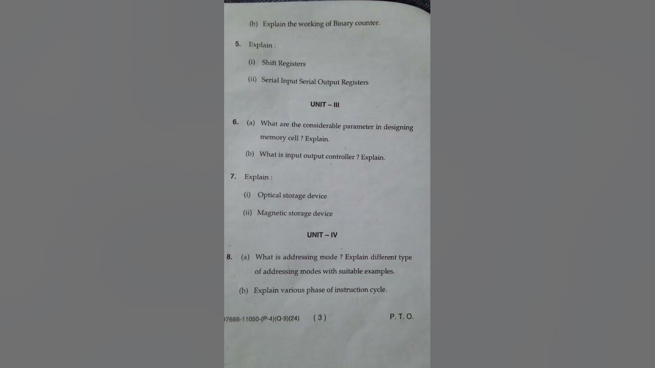 Mdu BCA 2nd Sem 2024 logical organisation of computer question paper ...