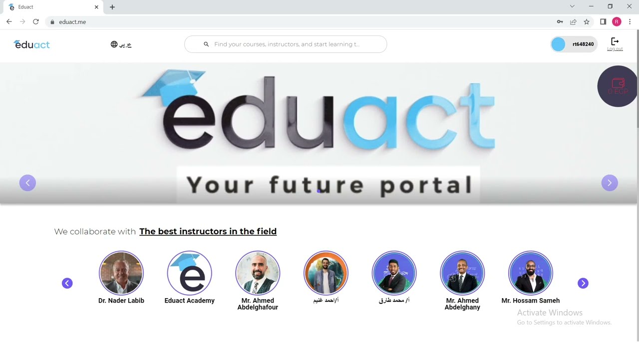 Recharging Eduact Wallet - YouTube