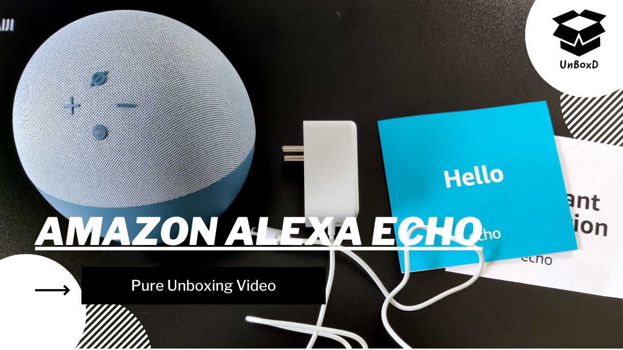Unboxing Amazon Alexa Echo | Smart Speaker | UnBoxD - YouTube