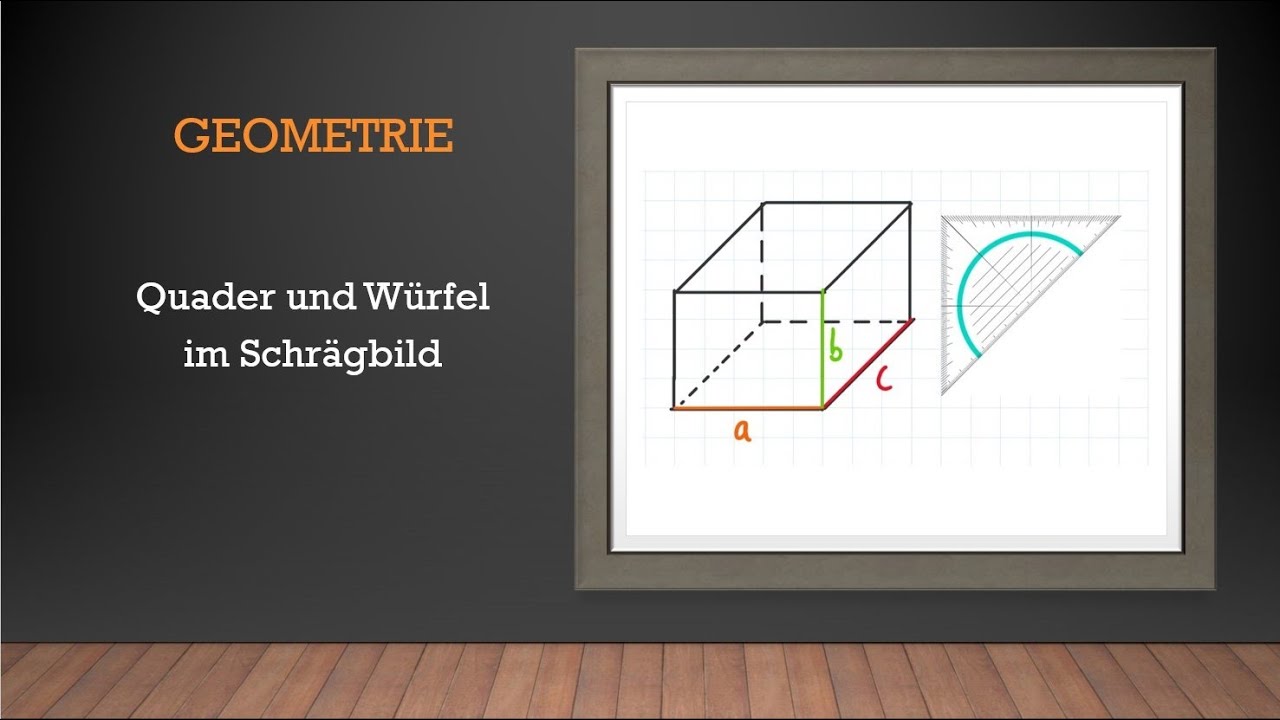 Geometrie - Quader und Würfel im Schrägbild | Mathe einfach erklärt ...
