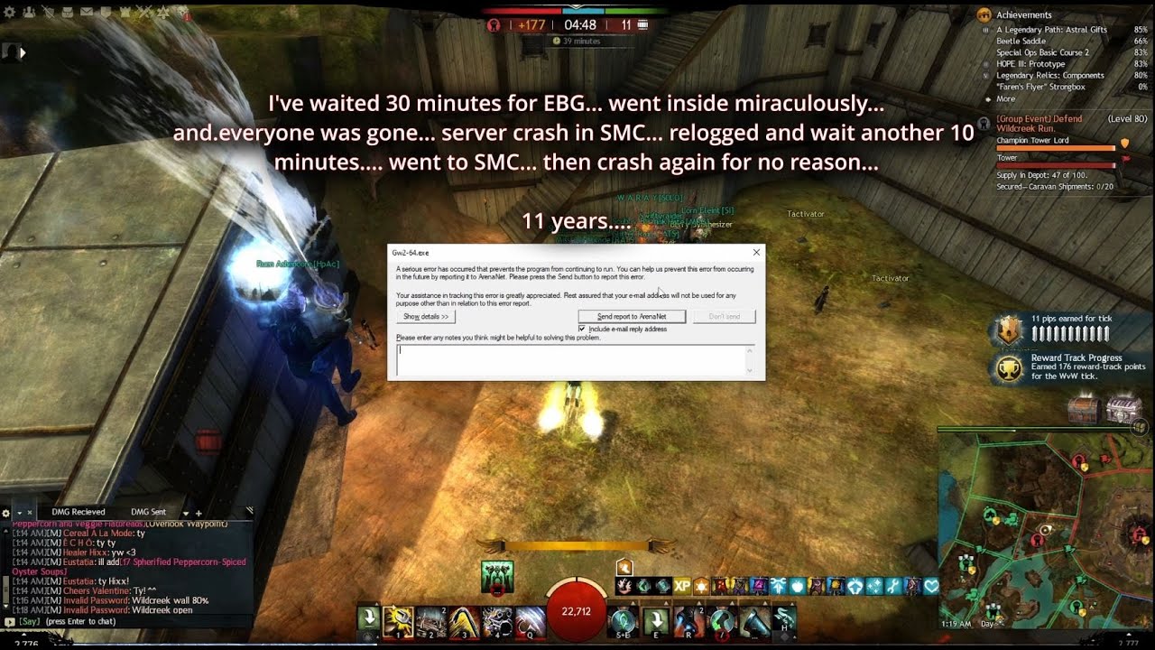 GW2│ WvW - A Disappointing Feature for NEW PLAYERS? - Long Queue - Mass ...