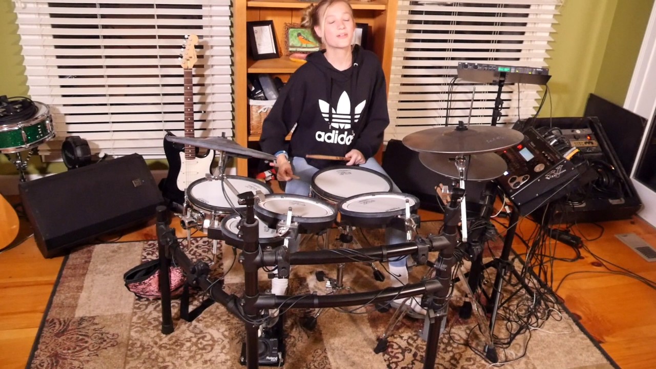Alt-J / In Cold Blood drum cover / Mia / girl drummer (12-year old ...