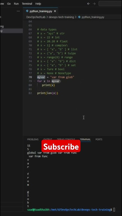 len() function in python #coding #programming #code #devops - YouTube