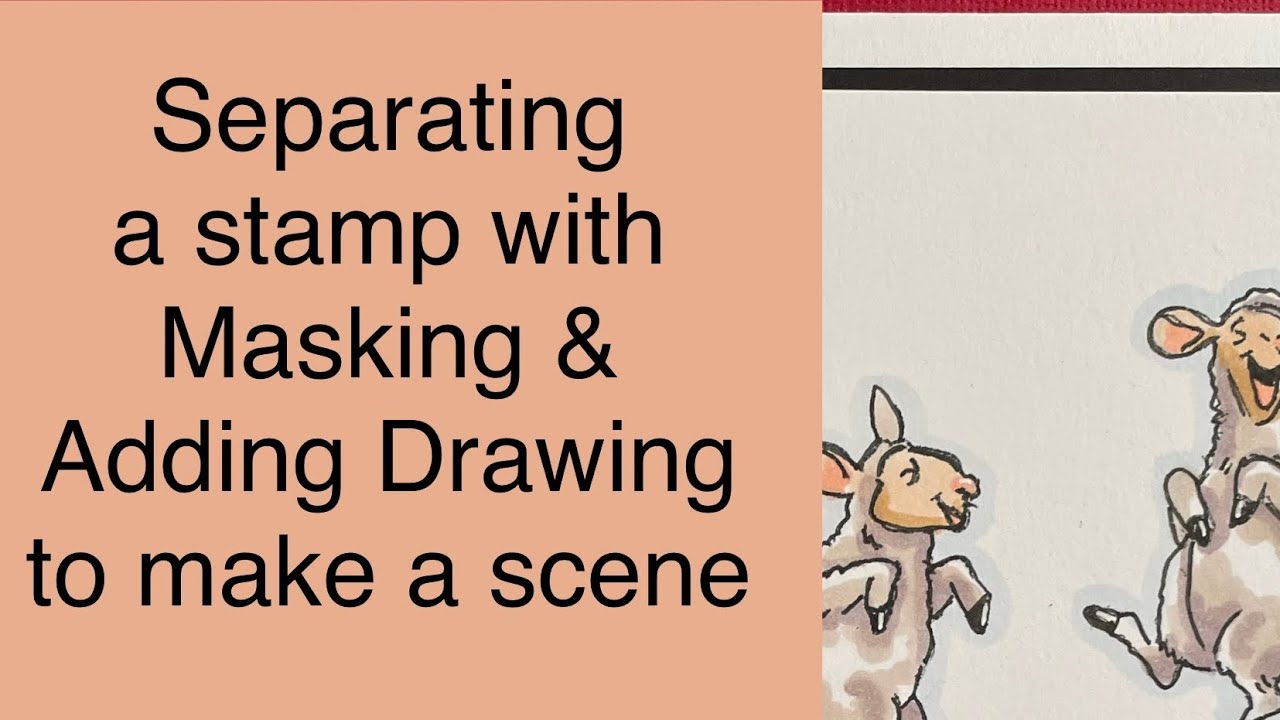 Modifying a stamp and adding drawing to make a scene card - YouTube