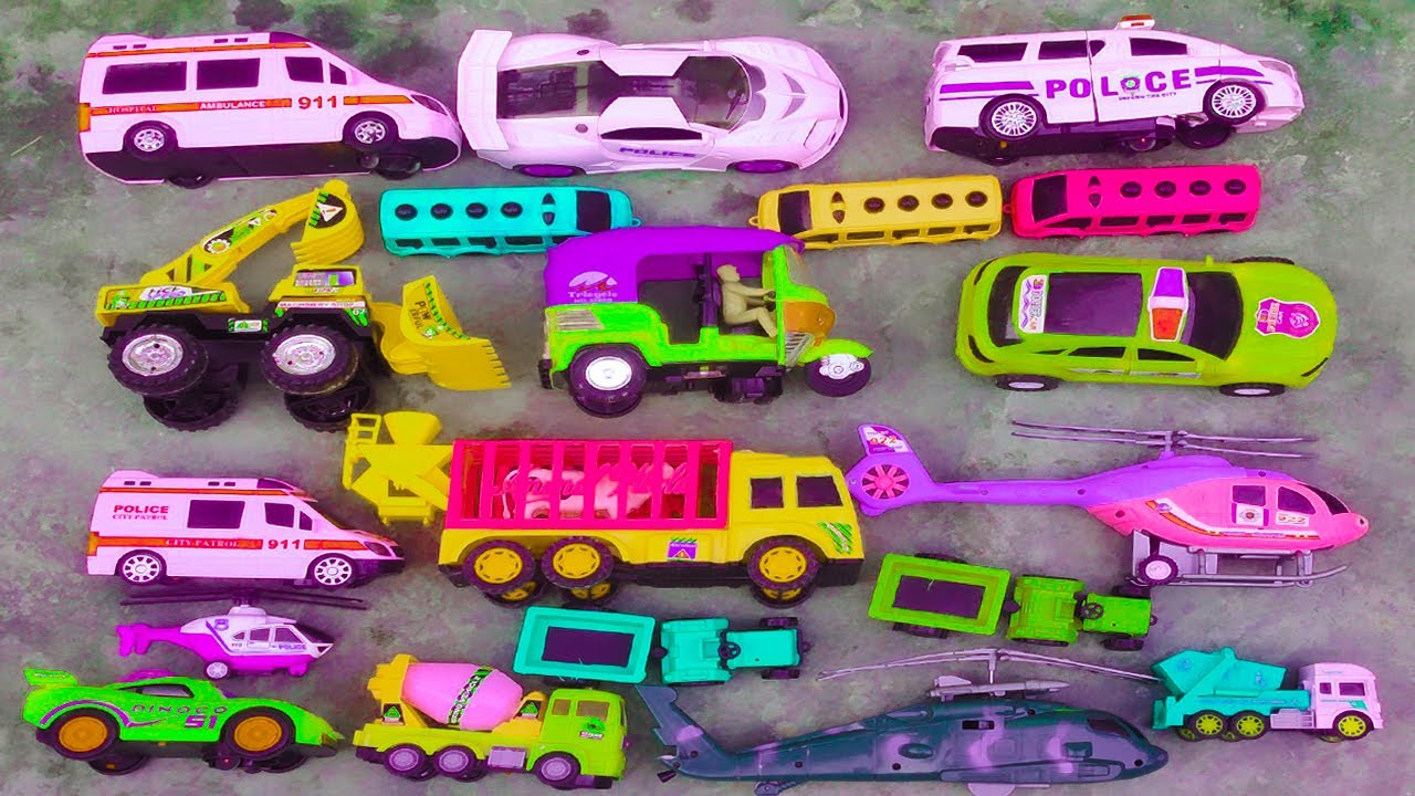 Ambulance, Robot Police Car, JCB Beku, CNG Auto Ricksgaw, Heli Copter ...