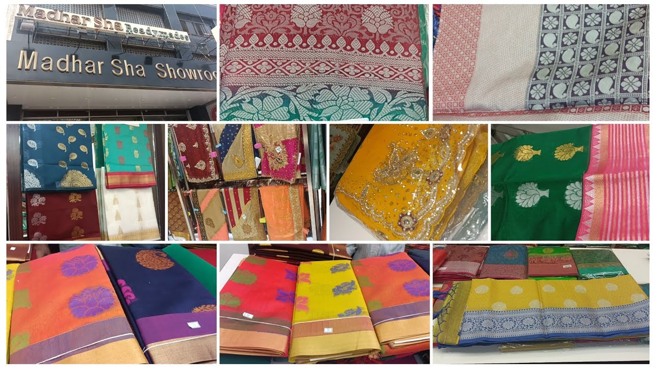 Purasaiwakkam Madharsha sarees Diwali collections| Diwali Shopping Vlog ...