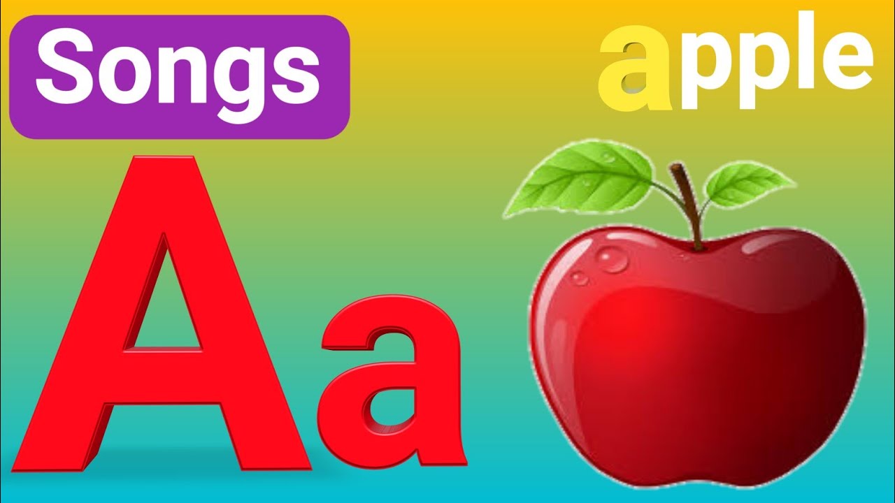 A for apple,alphabet song,children song, abc song,nursery rhymes,abcd ...