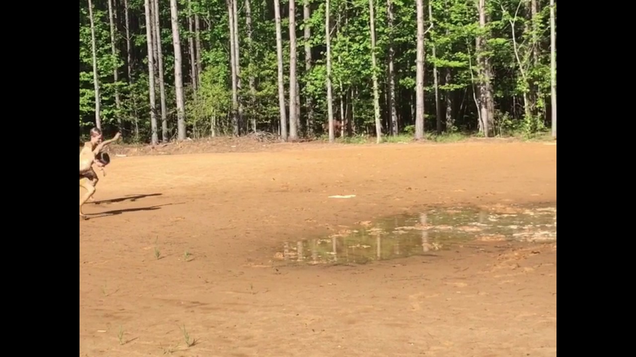 Baseball field mud slide fun - YouTube