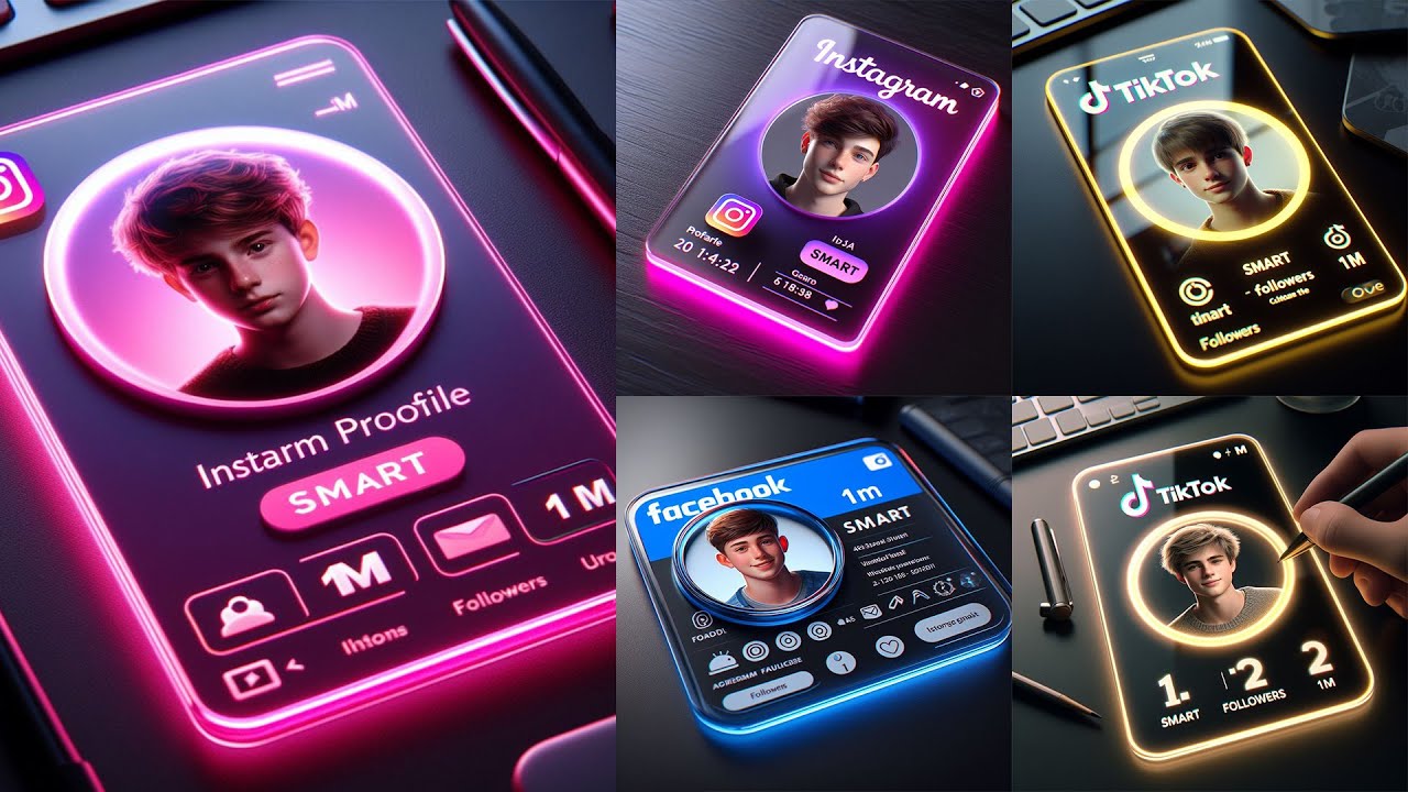 Trending Profile Glass ID Card - Photo Editing - Bing Ai Image Prompts ...