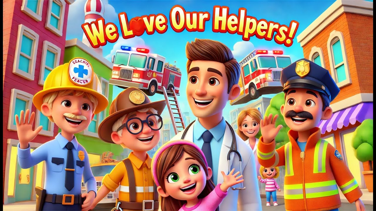 We Love Our Helpers! | Fun Community Heroes Nursery Rhyme for Kids # ...