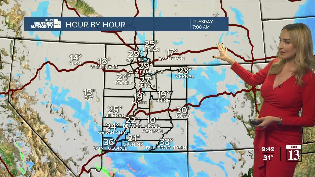 Rain & snow off & on: Utah Monday night weather forecast - YouTube