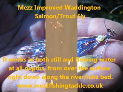 Mezz Improved Waddington Salmon/Trout Fly by Mezz Fishing Tackle - YouTube