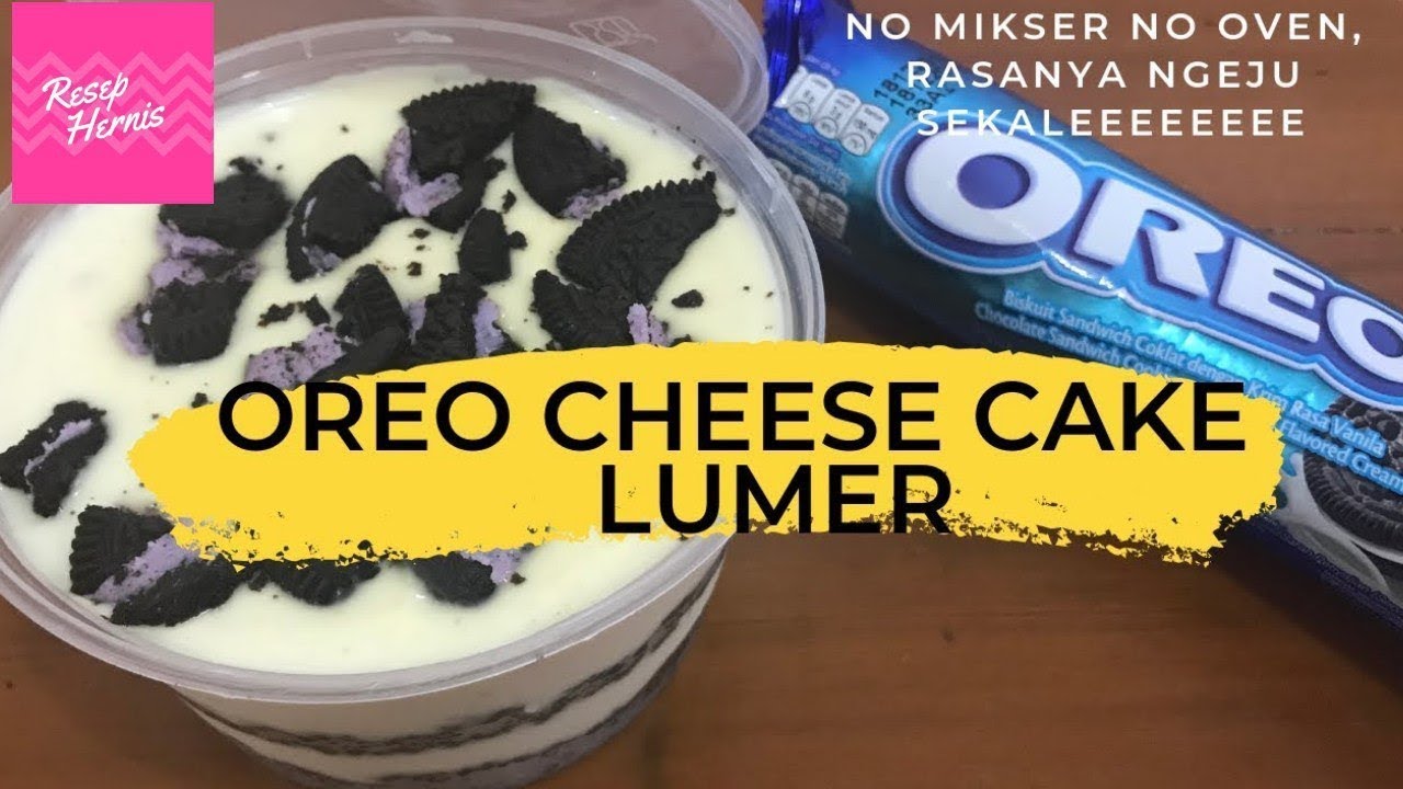 Oreo cheesecake lumer No oven,no Mixer ...Kejunya terasa sekale ...