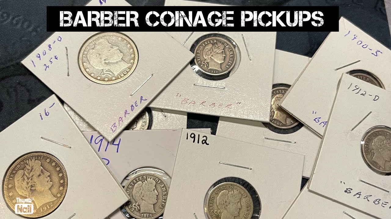 Barber Coins purchased at Flea Market & LCS! #silver #barbers #dimes # ...