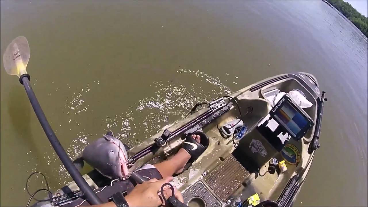 Kayak Catfishing 5-14-16 - YouTube
