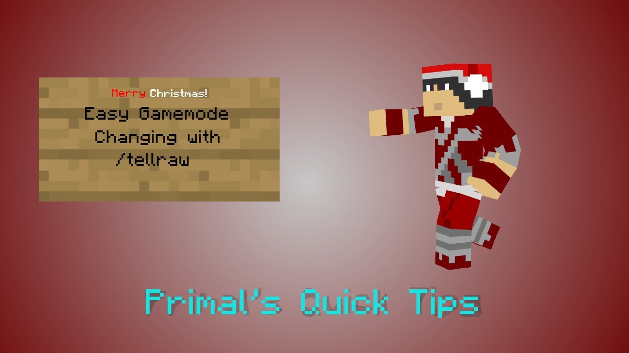Minecraft: Easy Gamemode Changer with /tellraw! - YouTube