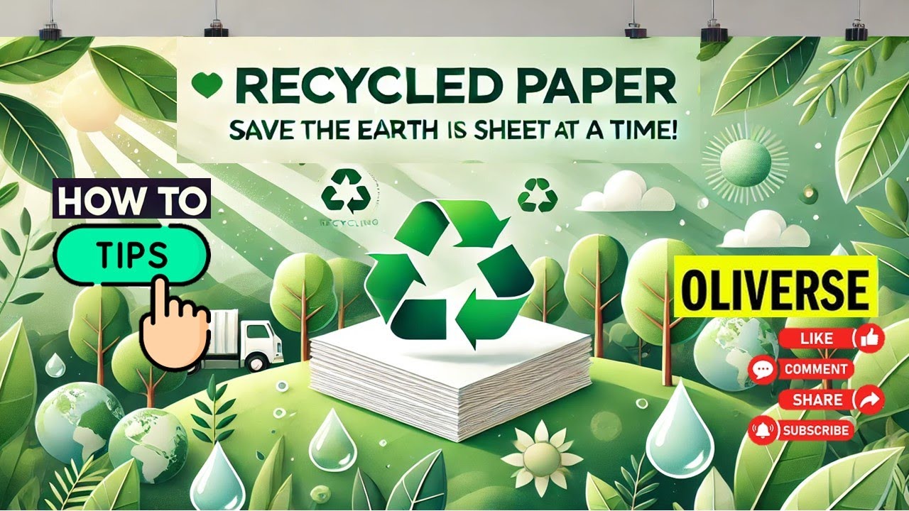 🌍 Recycled Paper: Save the Earth One Sheet at a Time! 🌍- DIY - YouTube