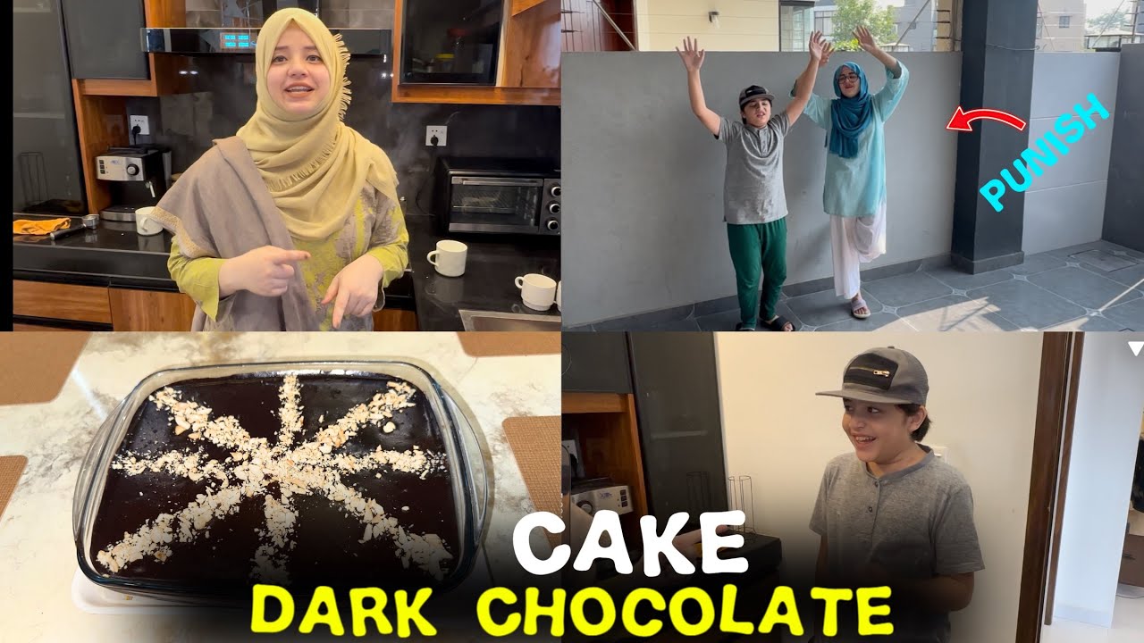Today We Make Dark Chocolate Cake With New Recipe 🎂 Why Kainat ...