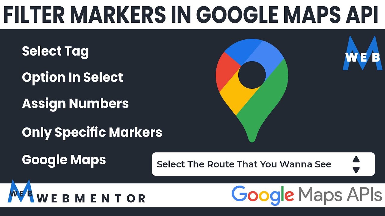 Filter Markers In Google Maps | Google Maps API | Urdu & Hindi - YouTube